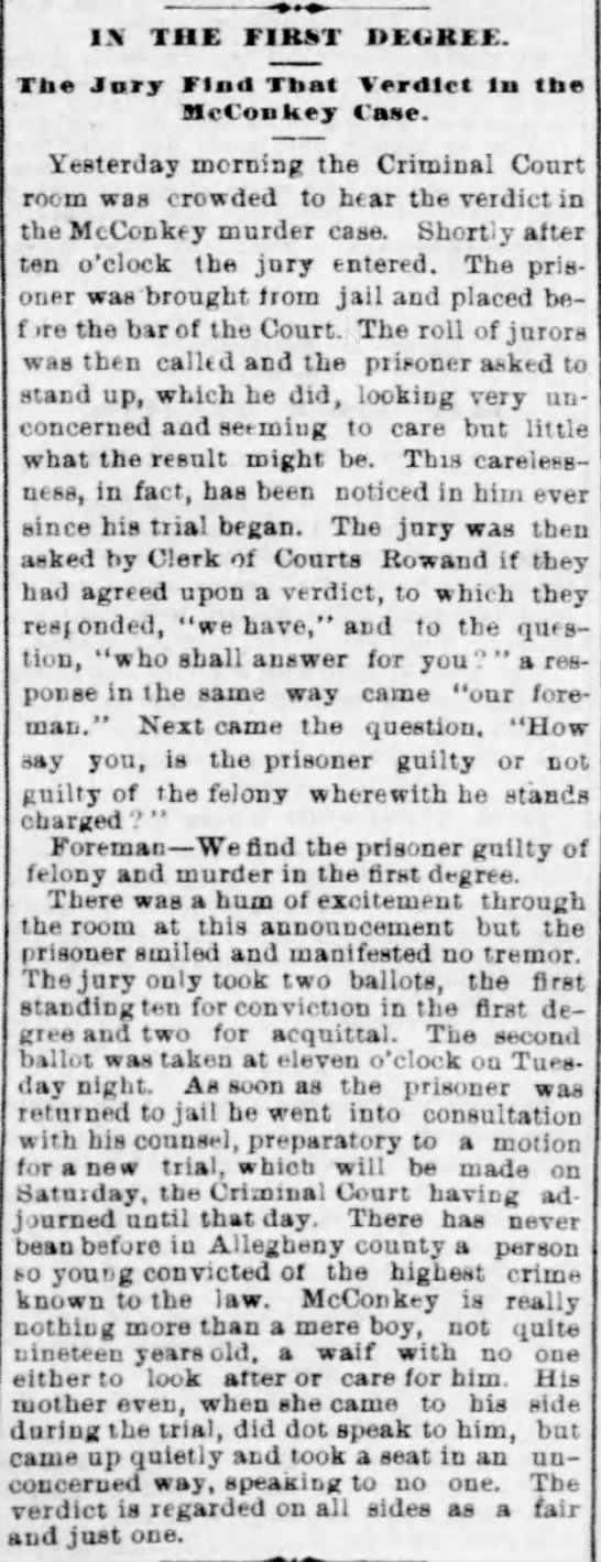 Robert Warden McConkey – State Killings in the Steel City: The History ...