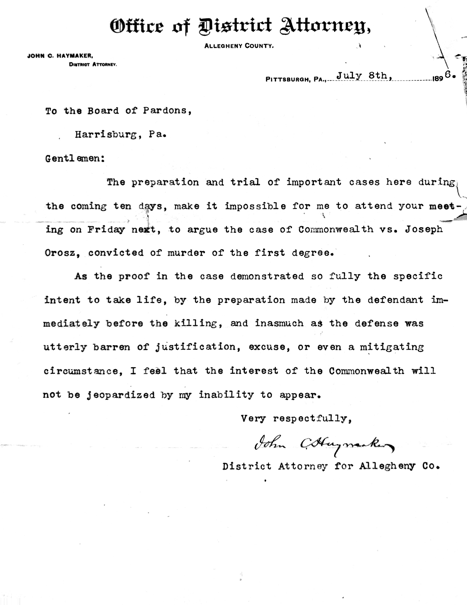 Joseph Orosz – State Killings in the Steel City: The History of the ...